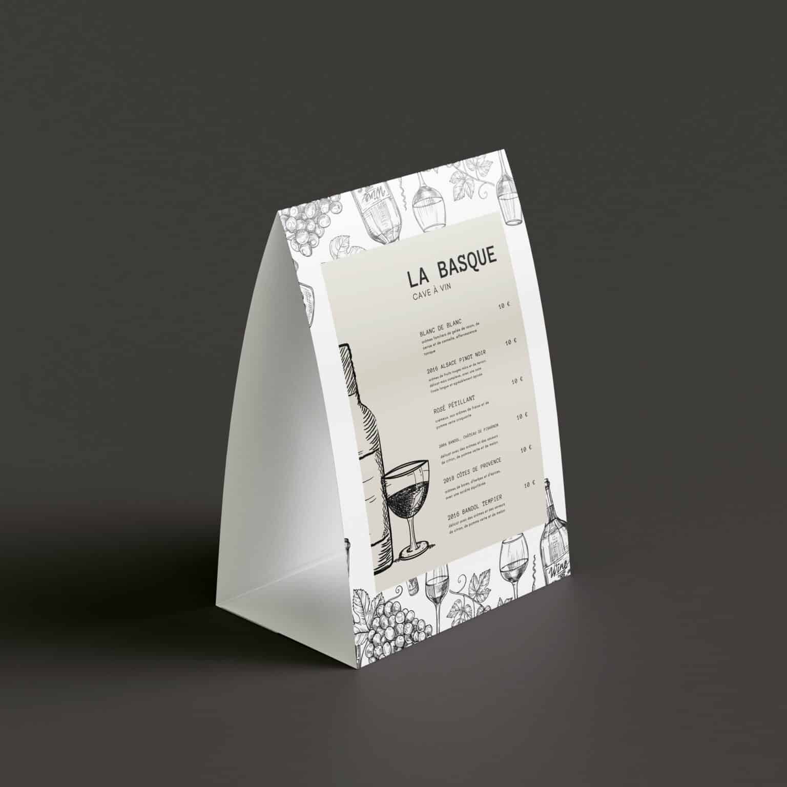 Chevalets de table - Étapes Print