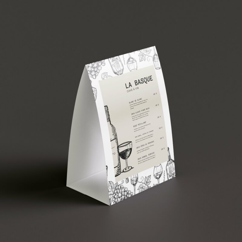 Chevalets de table - Étapes Print